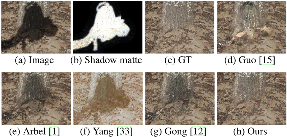 Comparison With Existing Shadow Removal Methods Existing Methods Fail To Correctly Remove The